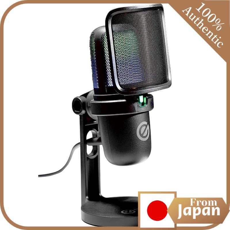 ELECOM Condenser Microphone USB Connection [Touch Mute Function/Mic Arm ...