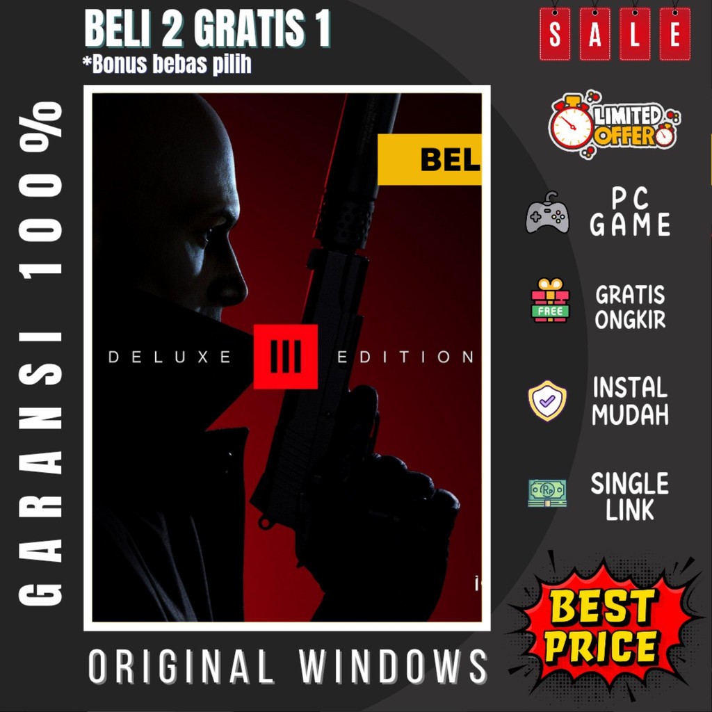 Hitman 3 DELUXE EDITION - PC GAME - LAPTOP GAME - PC GAMES - BUY 2 GET ...