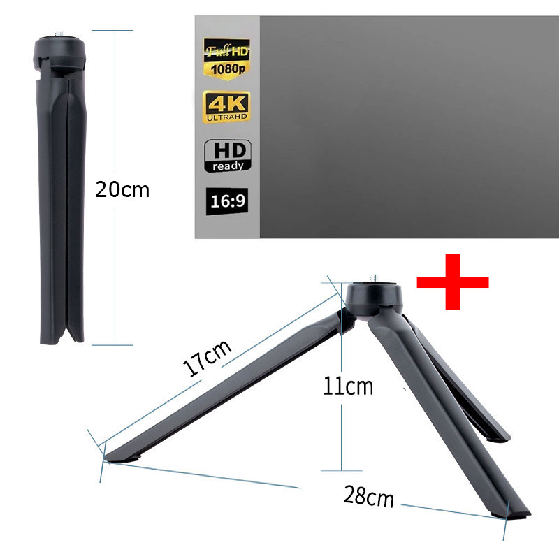 80-inch Projector Screen 4K HD 1080P Portable Outdoor Indoor Movie ...