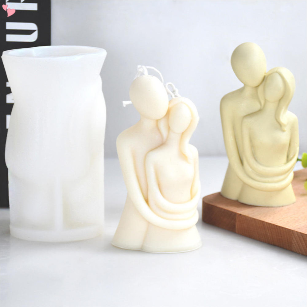 Body Candle Molds for Candle Making, MUAECH 3D Couple Hugging Body Art ...