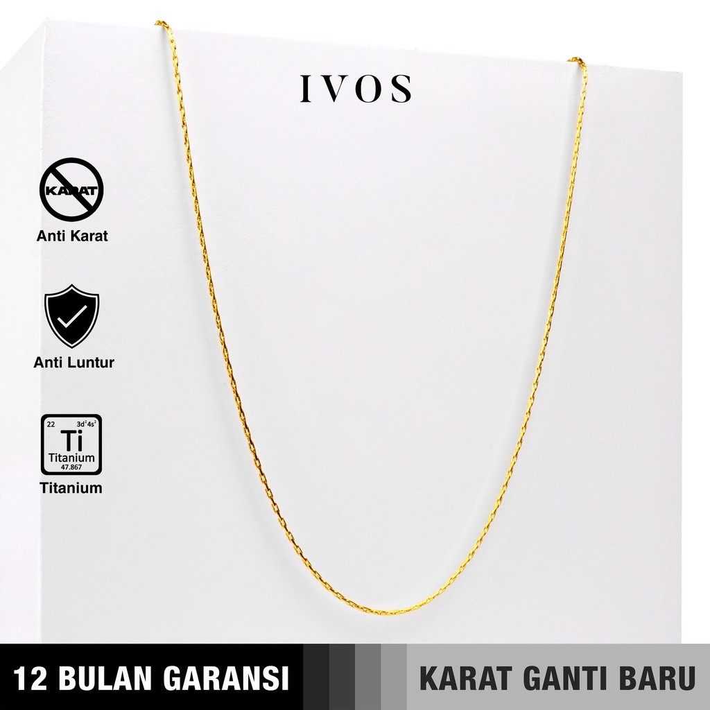 IVOS Real Titanium Anti-Rust Titanium Necklace for Men and Women ...