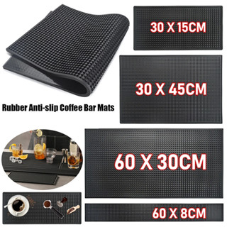 Black Anti-slip Bar Rubber Mat PVC Pad Coaster/Bar Service Spill Mat ...