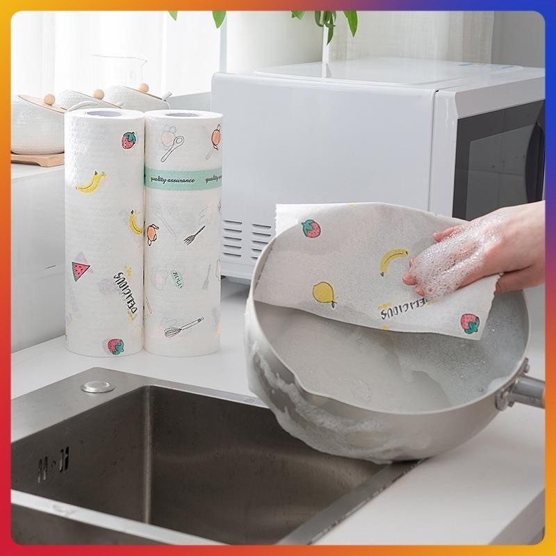 Rolled TISSUE WIPE CLOTH / MULTIPURPOSE KITCHEN CLEANING WIPE CLOTH NON ...