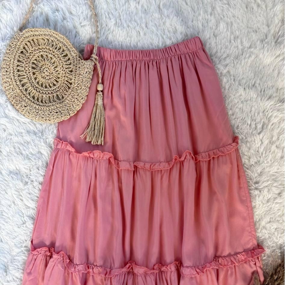 Calliah Solid Frill Skirt | Shopee Philippines