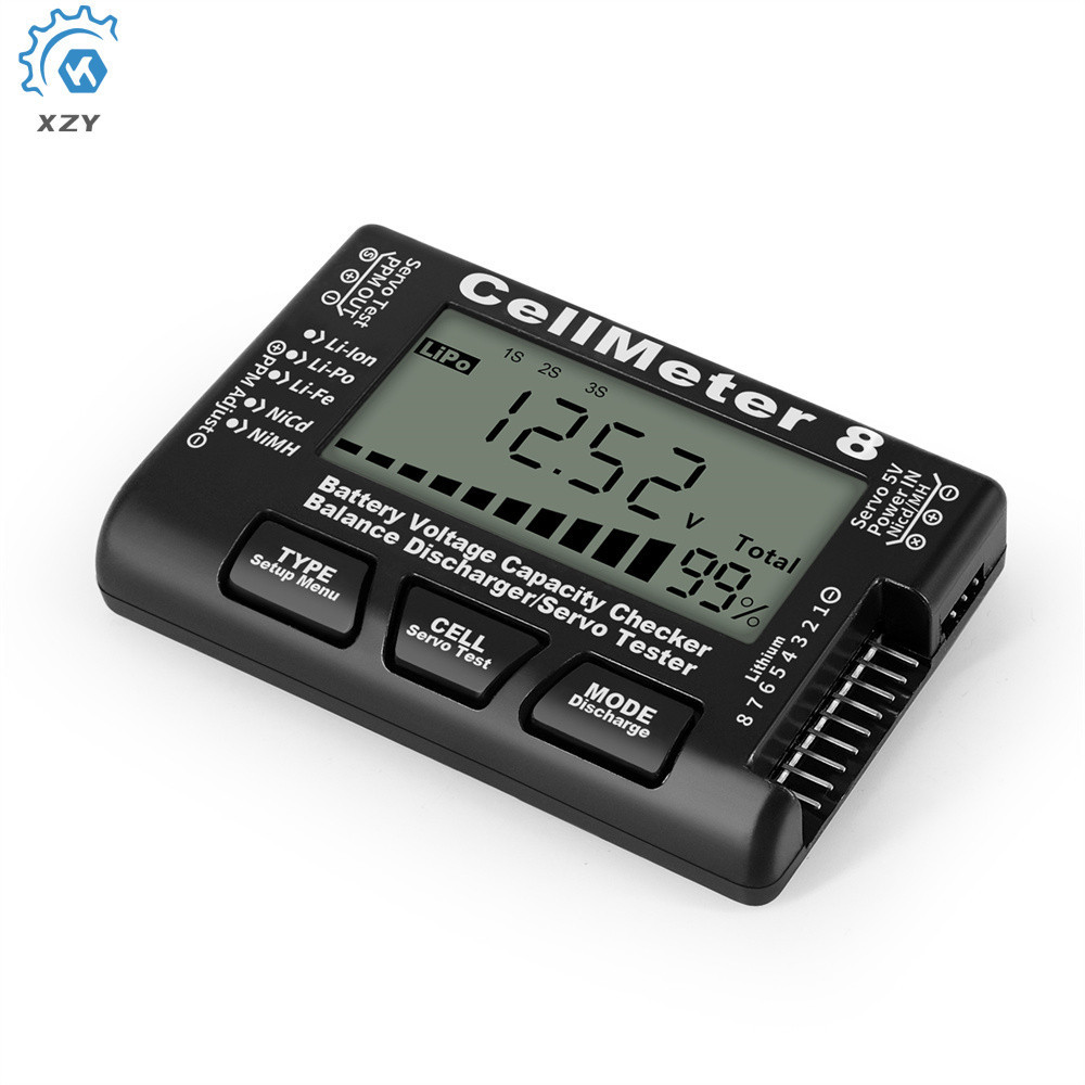 8 in 1 Battery Meter Intelligent Cell Meter Digital Battery Checker ...
