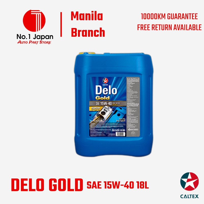 Caltex Delo Gold SAE 15w40 18L Ultra Pail Multigrade API CH-4 4Litese ...