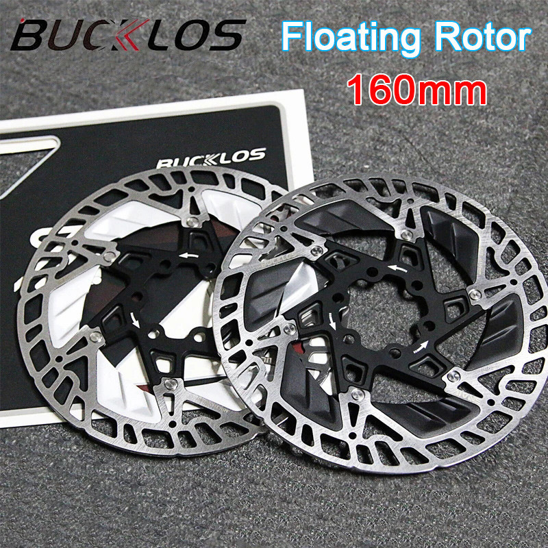 BUCKLOS MTB 160mm Rotor Road Bike Floating Rotor Roadbike Rotors Set ...