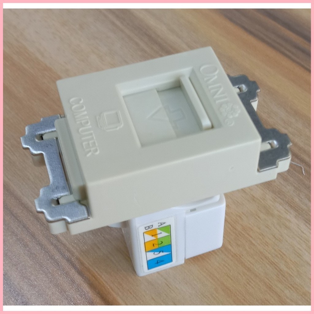 【Hot】 OMNI Classic Computer LAN 8-Pin Outlet Set (1/2/3 Gang) | Shopee ...