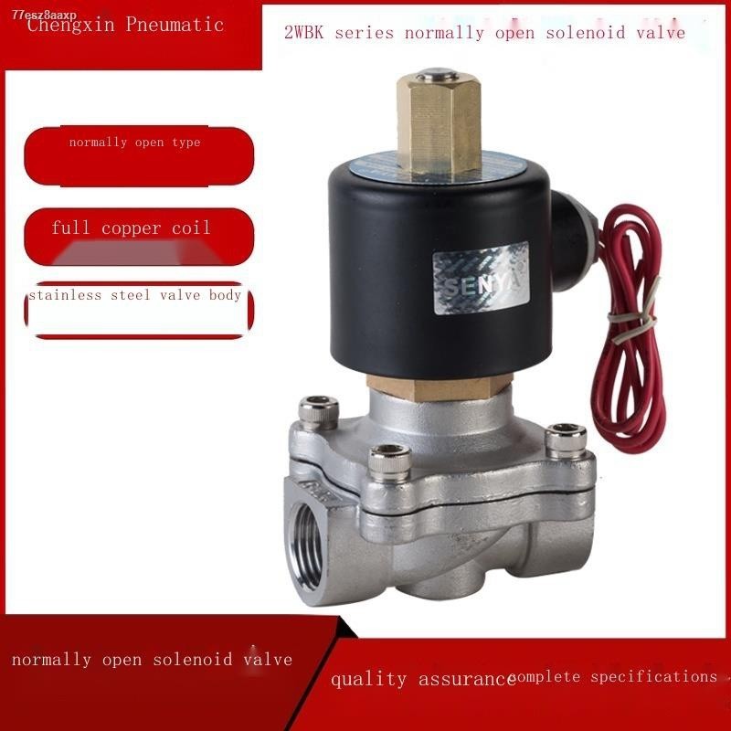 Stainless steel normally open solenoid valve water valve air valve 220V ...