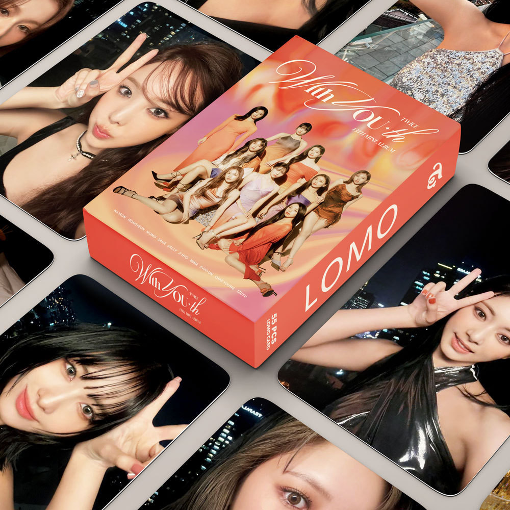 55pcs TWICE Lomo cards With Youth I GOT YOU Photocards MISAMO Nayeon Jeongyeon Momo Sana Jihyo ...