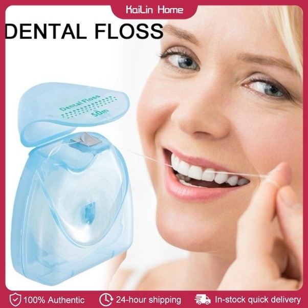 50m Essential Woven Dental Floss Assorted Floss Starter Kit Dentist ...