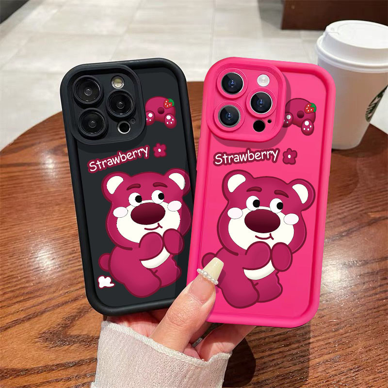 Cartoon Cute Strawberry Bear Phone Case For VIVO 1920 1901 1904 1940 ...