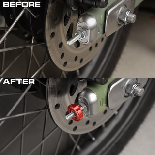 WOOGA Chain Adjustment Nuts For Honda Hunter Cub CT125 Super Cub 50 110 ...