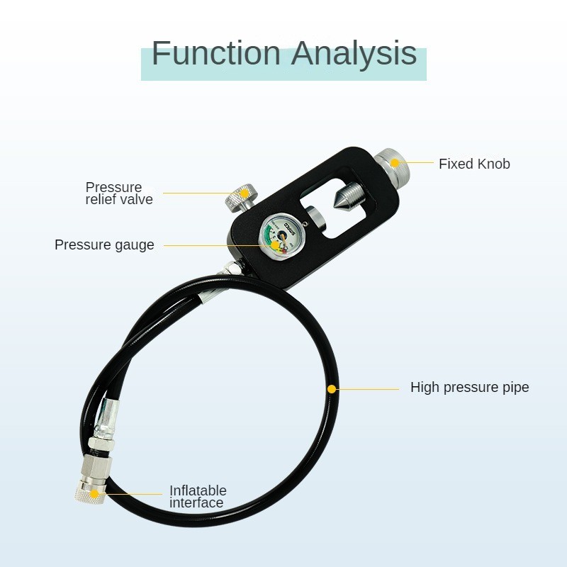 Submarine Oxygen Cylinder Inflation Valve Scuba Respirator Converter ...