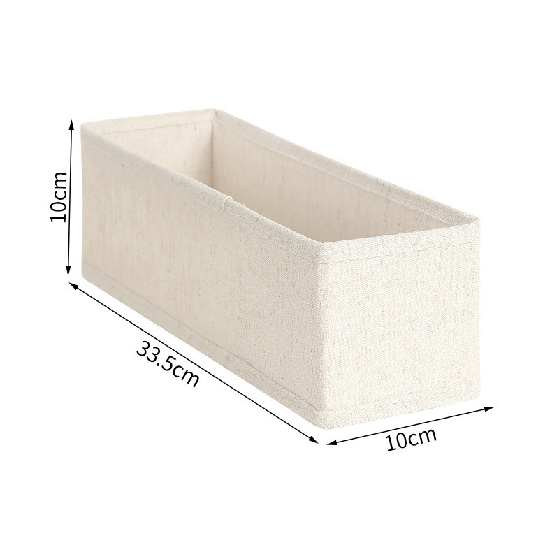 Tianshan Cotton and Hemp Socks Box Underwear Storage Foldable Washable ...