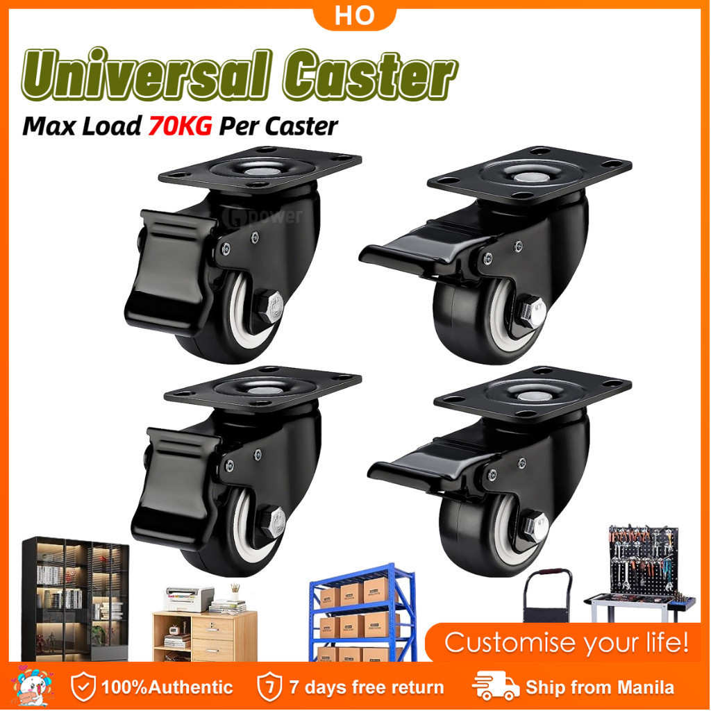 Caster Universal Wheel 360 Degree Swivel Threaded Wheel Office Chair ...