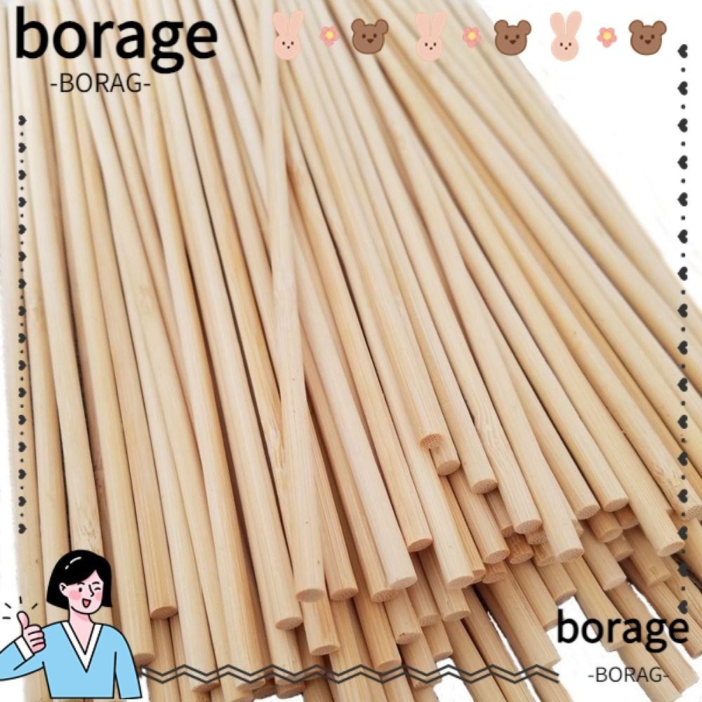 BORAG 25Pcs Hardwood Dowel Rods, 1/4 x 12 Inch Wood Sticks, Portable ...