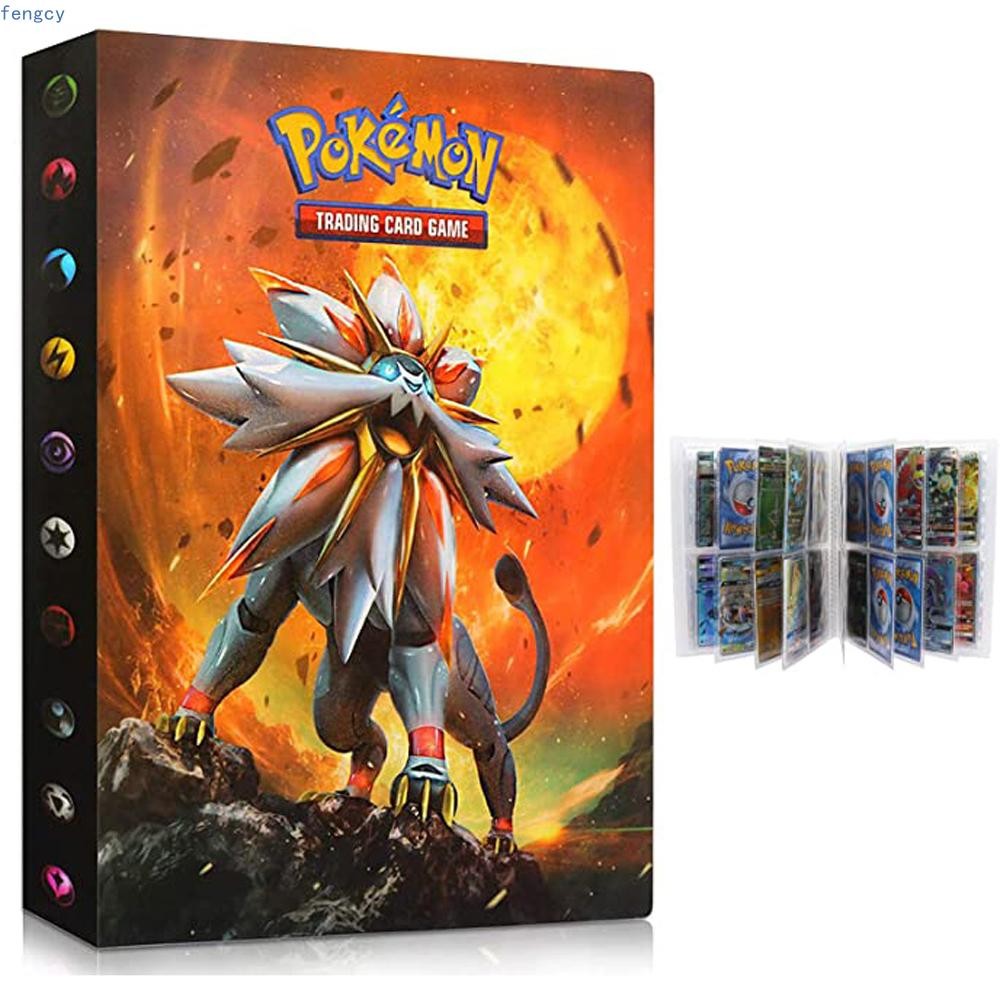 FENGCY Pokemon Cards Album Anime Pokemons Toys Collection Folder Binder ...