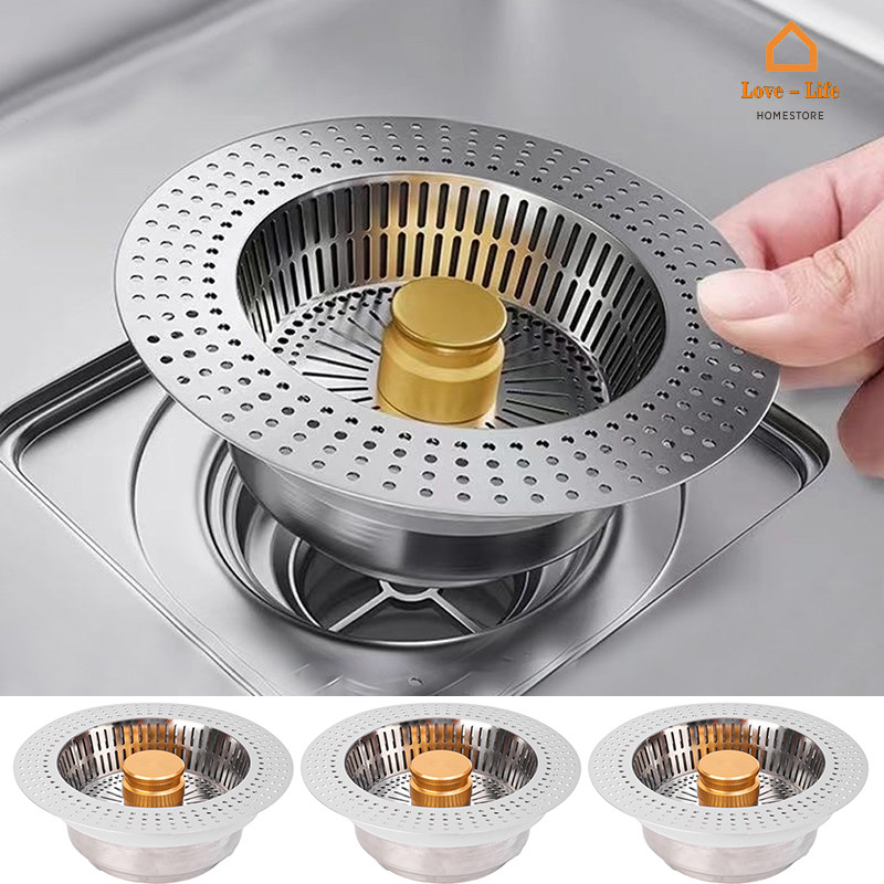Creative Pop Up Round Stainless Steel Kitchen Sink Strainer - Home Anti ...