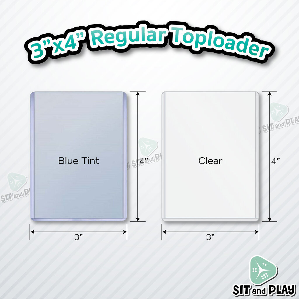 Clear Regular Toploader Hard Frame Size 3x4 Inches 35pt For Standard ...