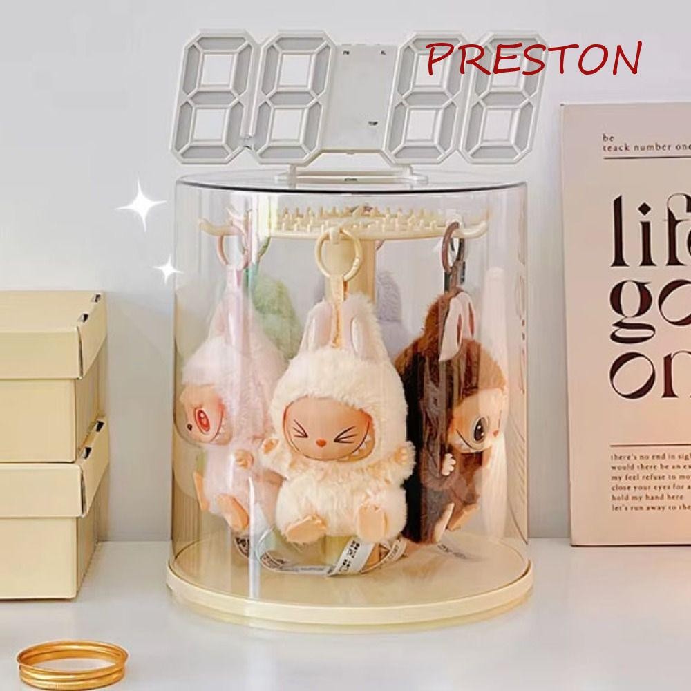 PRESTON Labubu Pendant Display Box, Transparent Hand-made Rotating ...