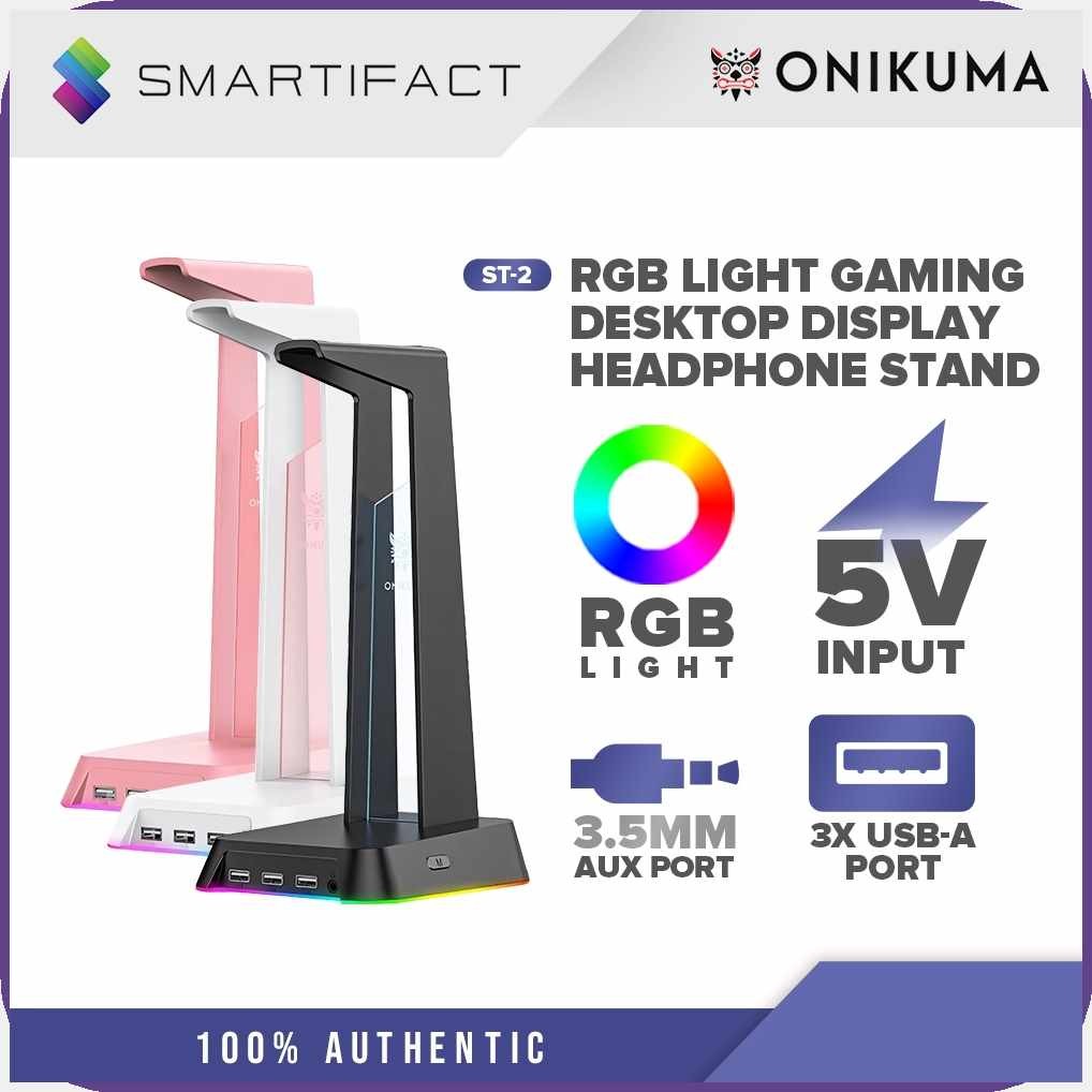 ONIKUMA*FL}ST2.Gd&RGB+BC@Ao@rL@x@q!Gaming[n!Headphone Stand Computer ...