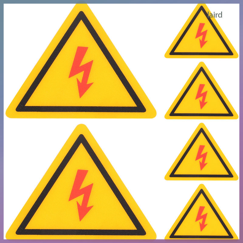 High Voltage Sign Sticker 6 Pcs Electrical Safety Warning Panel Labels ...