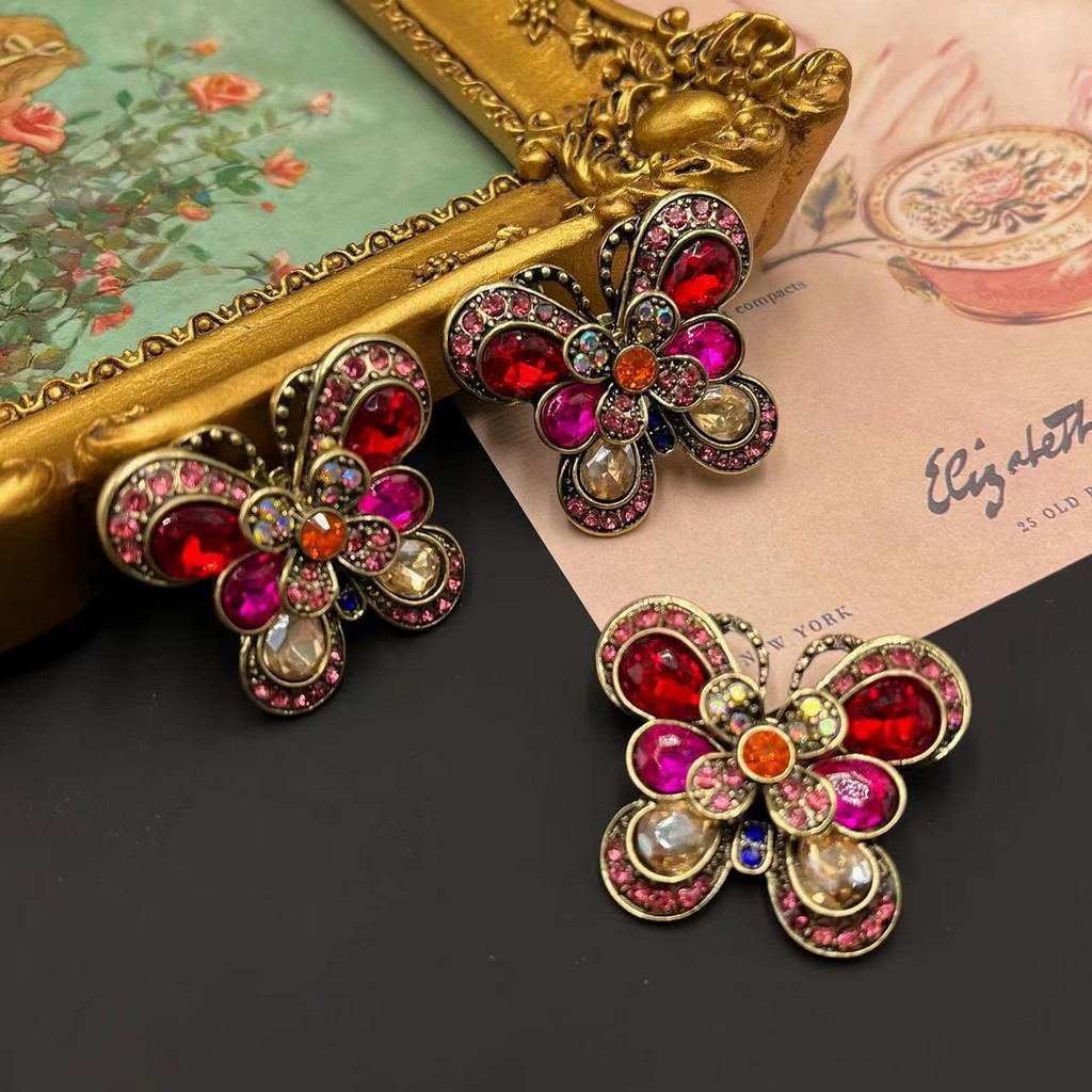 New Arrival Exquistie Rhinestone Butterfly Palace Brooches Pins For ...