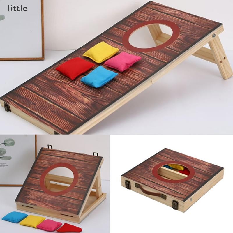 phlittle Cornhole Set Outdoor Game Carrying Case Foldable Cornhole Game ...