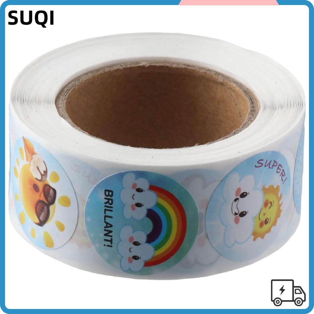 HI-SUQI Weather Label Stickers, Rainbow Cloud Adhesive Labels, 6 ...