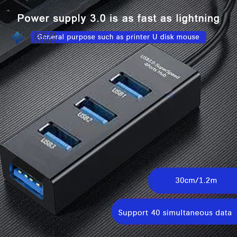 Keep Going＞ USB Hub Multi USB Splitter Hub Use Power Adapter 4 Port ...