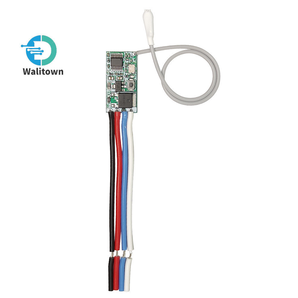 DC 3.6V-24V 2A 433MHz Micro Receiver with Antenna LED Light Control ...