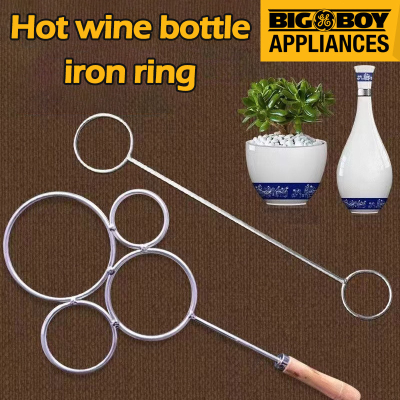 5cm/6.5cm/8.5cm/10cm Ironing Ring Flaming Bottle Iron Ring Glass Bottle ...