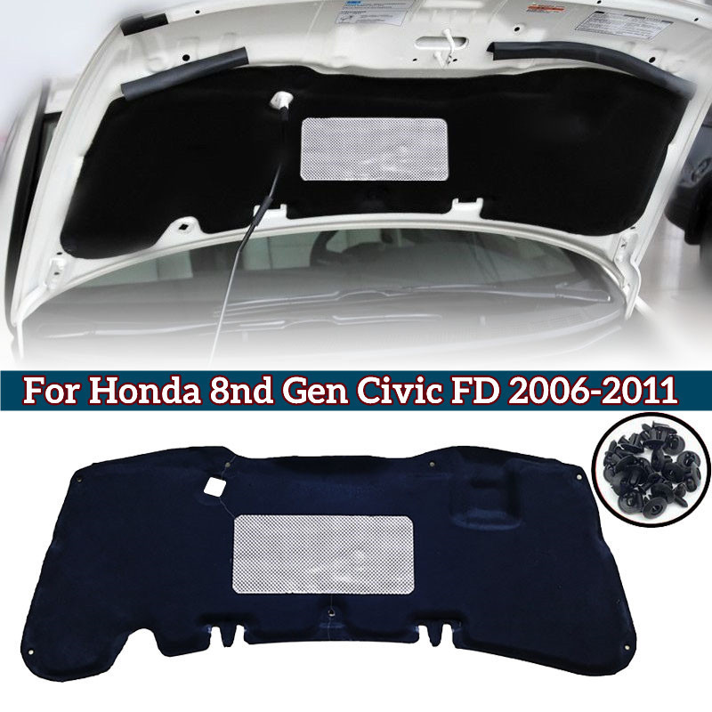 Car Front Engine Hood Insulation Cotton Pad Soundproof Heat Insulation ...