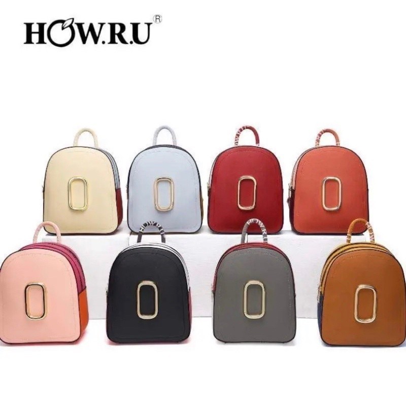 ORIGINAL HOWRU LEATHER BACKPACK MJ 2 COMPARTMENT | Shopee Philippines