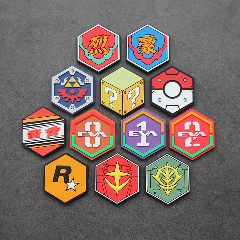 【Customized 】 NY Mini PVC Morale Badge Hexagonal Gundam Earth ...