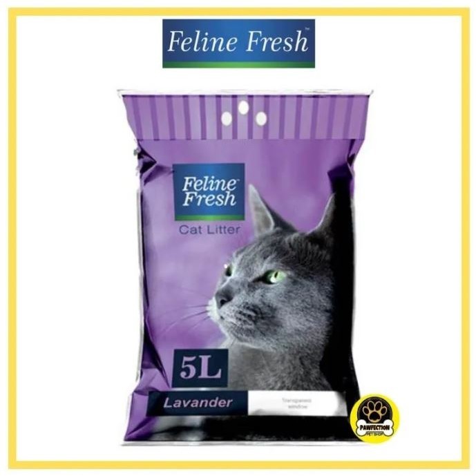 FELINE Fresh Cat litter (LAVANDER SCENT 5L) | Shopee Philippines