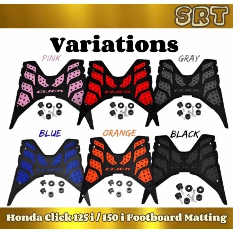 Honda Click V3 125i / 150i Rubber Matting With Bolts For Click ...