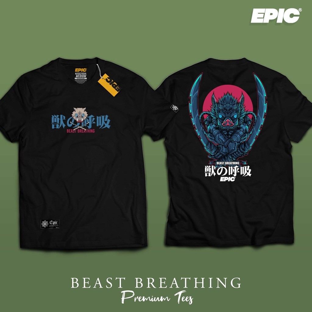 ♈ PREMIUM - BEAST BREATHING - DEMON SLAYER - ANIME (100% HYBRID COTTON ...