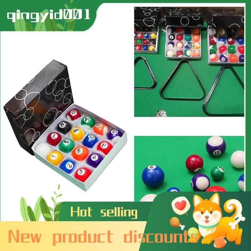 qingyid001 Professional Children Billiards Table Balls Set Resin Small ...