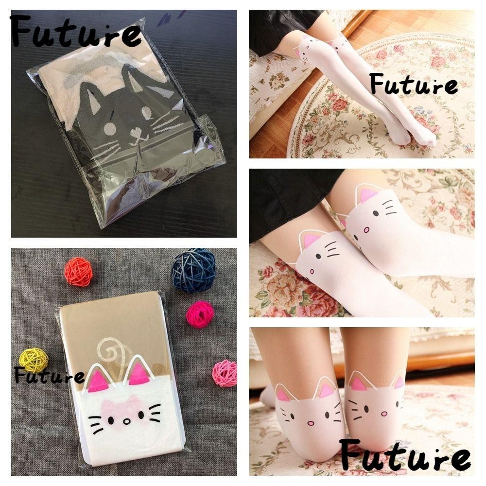 FUTURE Overknee Socks, Anime Animation Cos Lolita Socks, Cute Cat ...