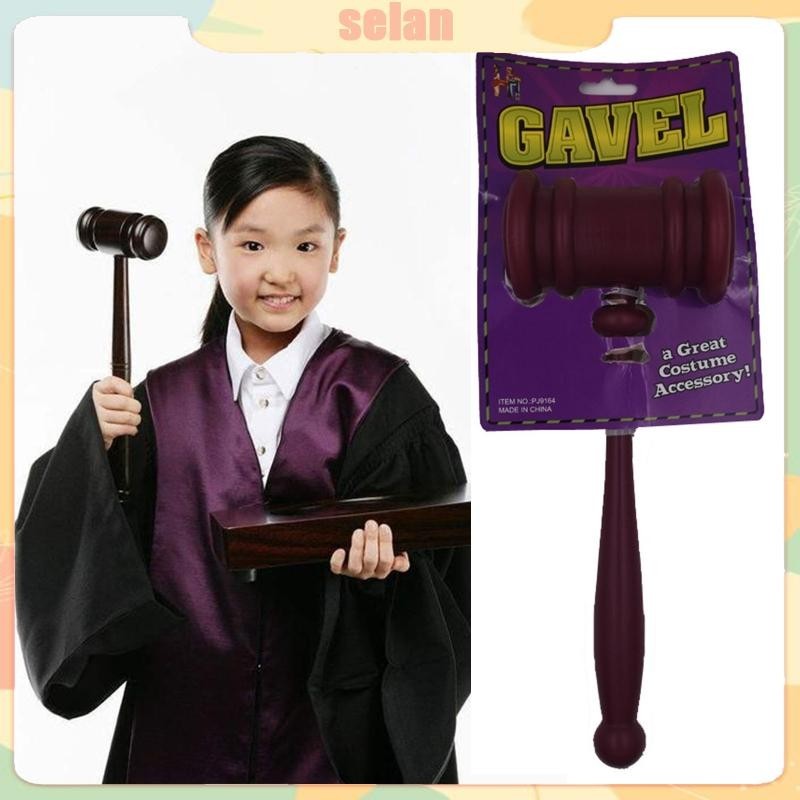 Courtroom Gavel Kids Toy Cosplay Hammer Toy Judge Barrister Hollow ...