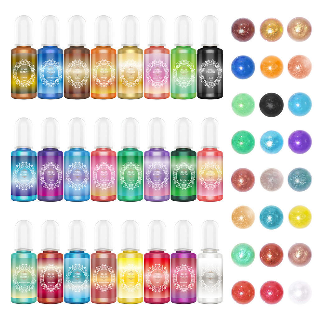 10ml Resin Pigment Filler Pearlescent Powder Coloring Dye DIY Epoxy ...