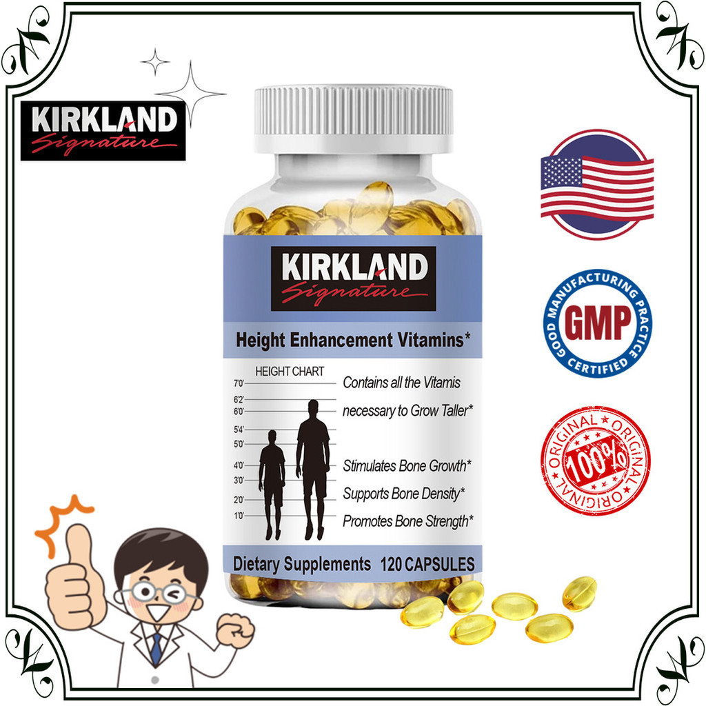 KIRK--LAND Height Growth Capsules,with Vitamin D3、K2 Calcium Children's ...