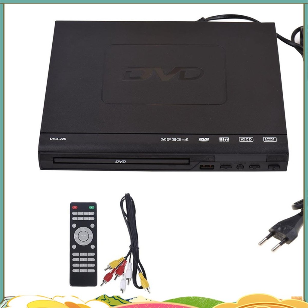 DVD-225 Home DVD Player Digital Multimedia Player AV Output with Remote Control for TV VCD DVD ...