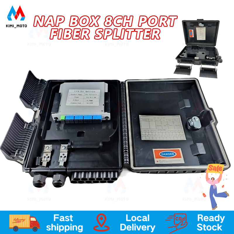 Nap Box 8 Port Fiber Splitter Box FTTH Insert Type Fiber Optic ...