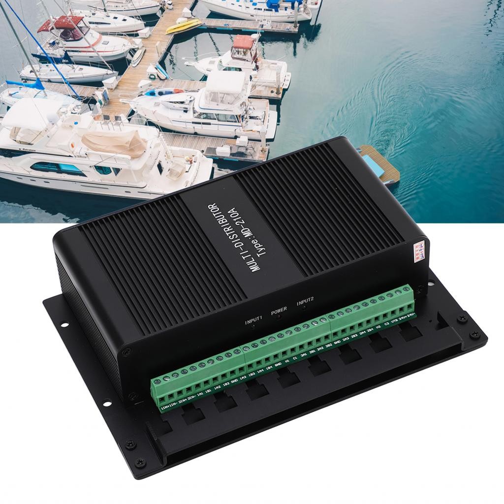Gugushop for NMEA Converter Box Marine Boat Splitter Dual Channel Input ...