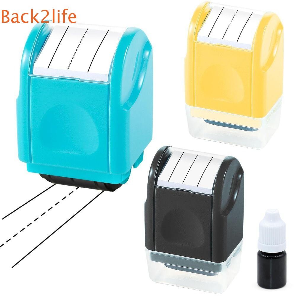 BACK2LIFE Dashed Handwriting Lines Stamp, Plastic Efficient Line ...