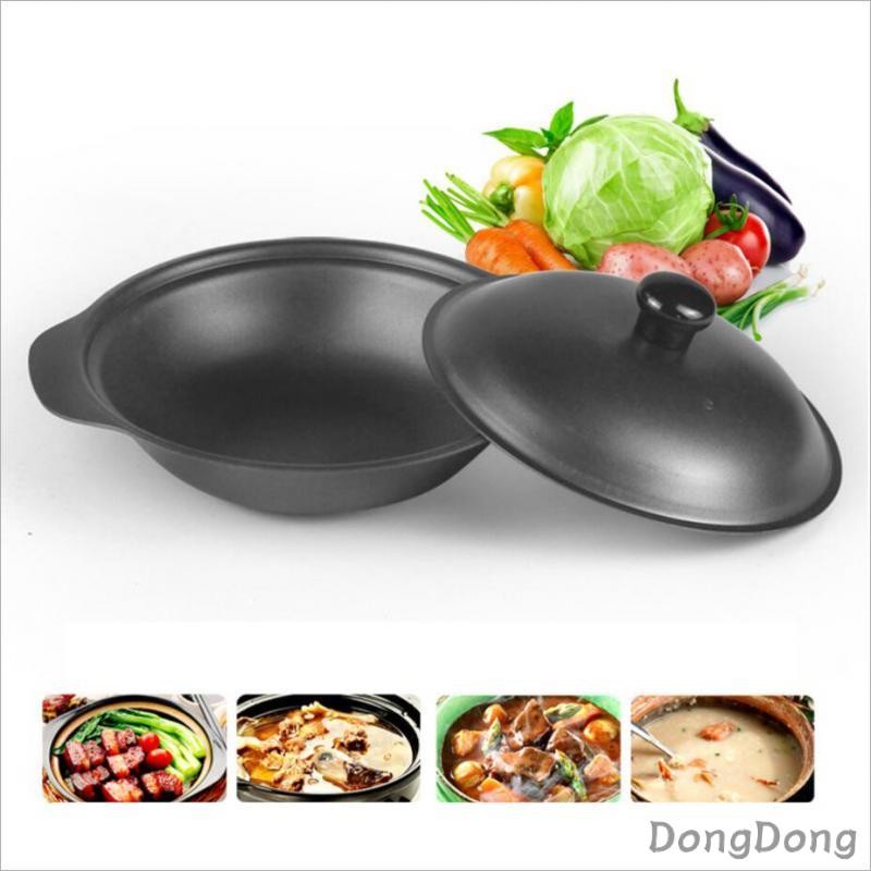 [Dong] Cookware Cast Iron Casserole Pot With Lid, For Braising,Slow ...