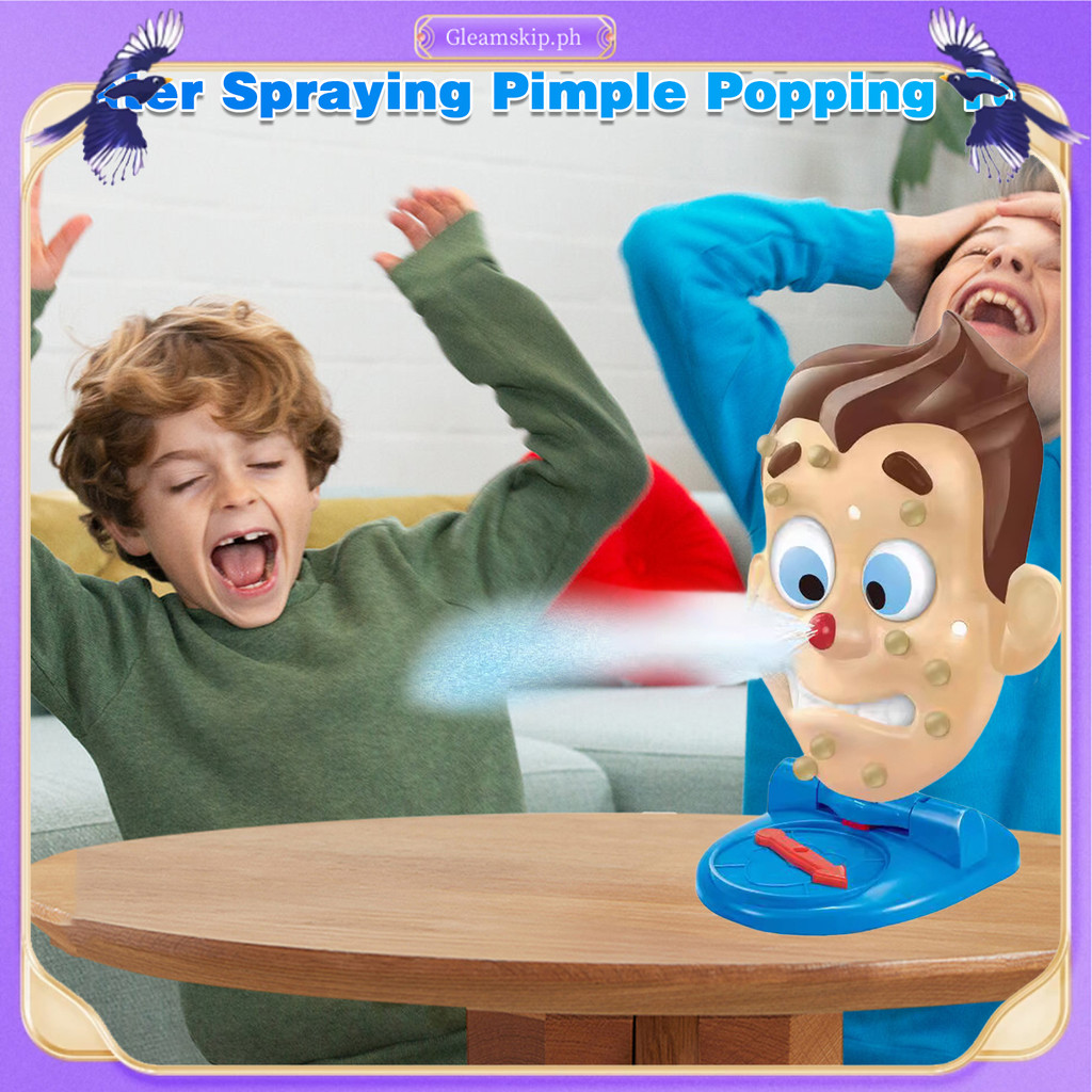 GLE- Human Face Pimple Popping Toy with Pointer Wheel Water ing Spot ...
